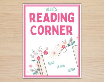 Reading Sign for Kids Printable - Etsy