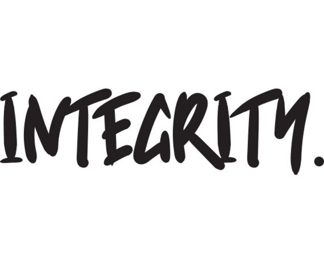 INTEGRITY. SVG Cut File - Etsy