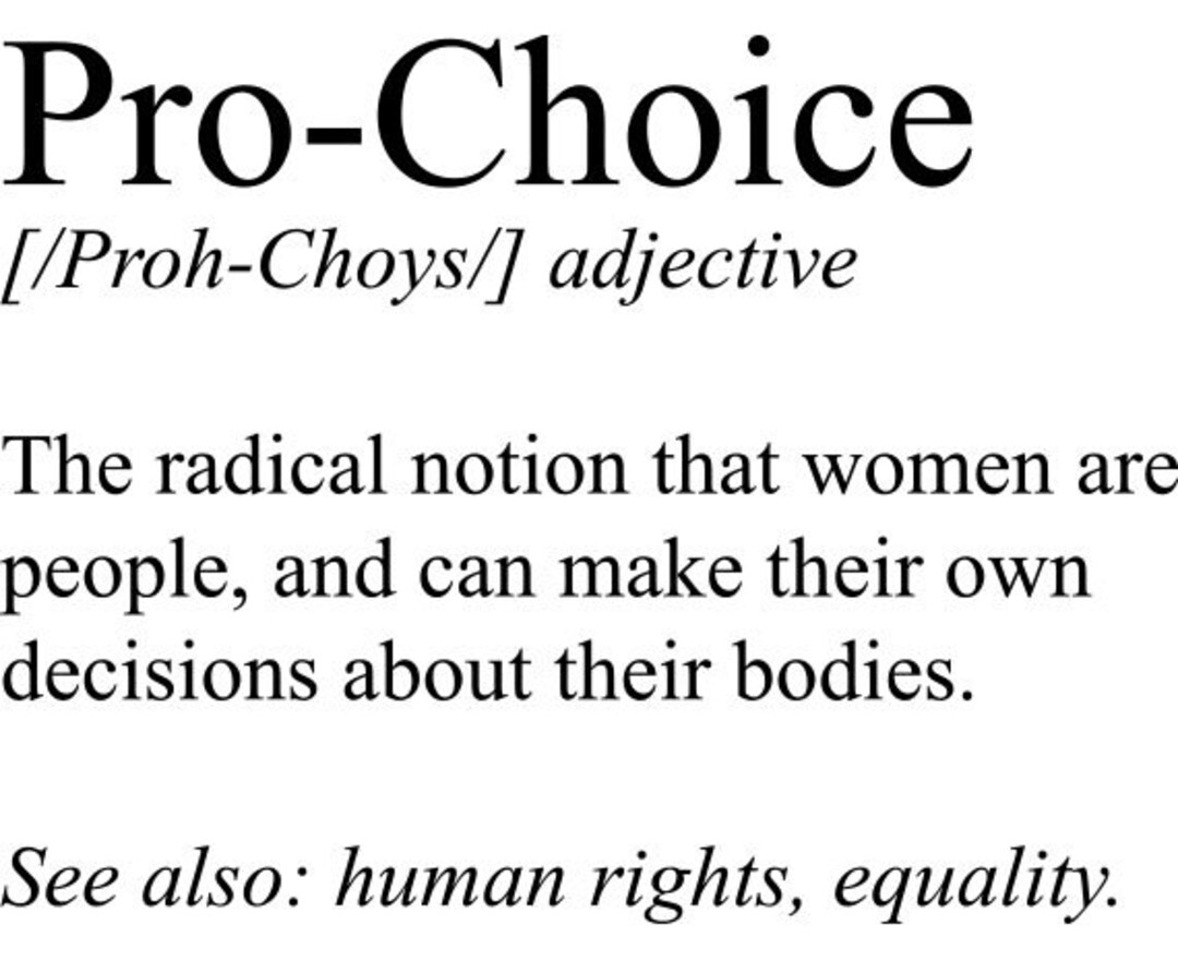 Pro-choice Definition SVG - Etsy