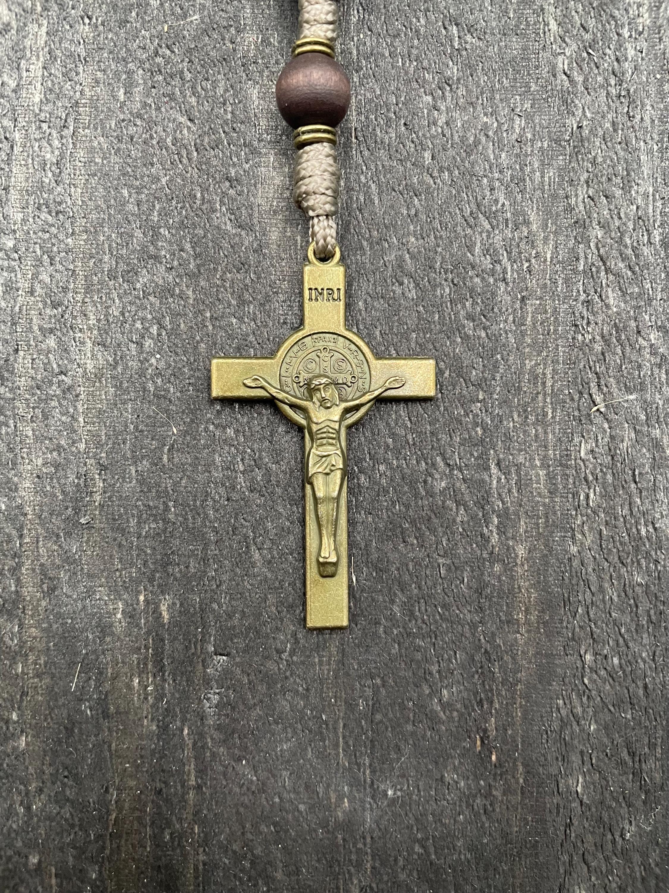 Desert Monk Pocket Rosary With Exclusive Wood Beads, Bronze Miraculous ...