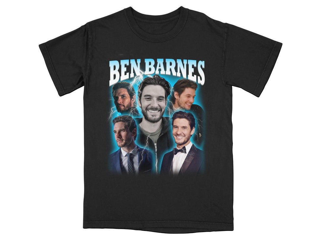 Ben Barnes Collage T-shirt, Fan Art Celebrity Print Tee, Unique Gift ...