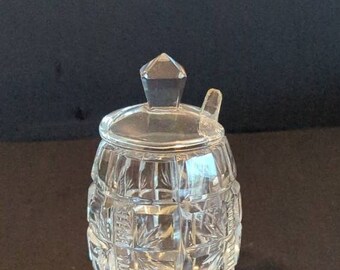Crystal Mustard Jar - Etsy