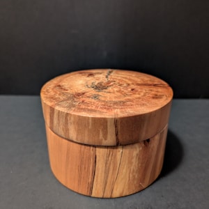 Burlwood Round Storage Container - Etsy