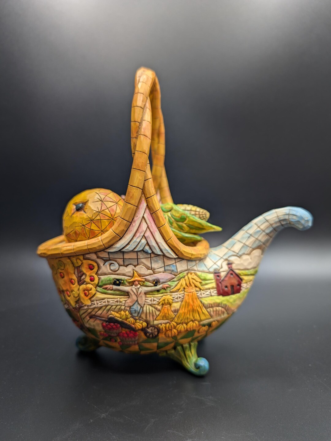 Jim Shore, Basket of Plenty, Heartwood Creek - Etsy