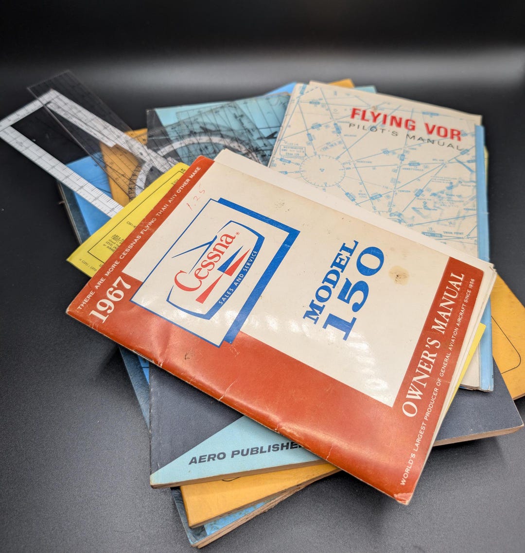 Aviation Manuals and Protractors, Vintage - Etsy