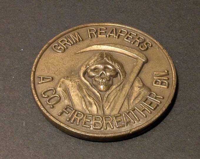 Grim Reapers Coin, Second Infantry Division, Camp Casey - Etsy