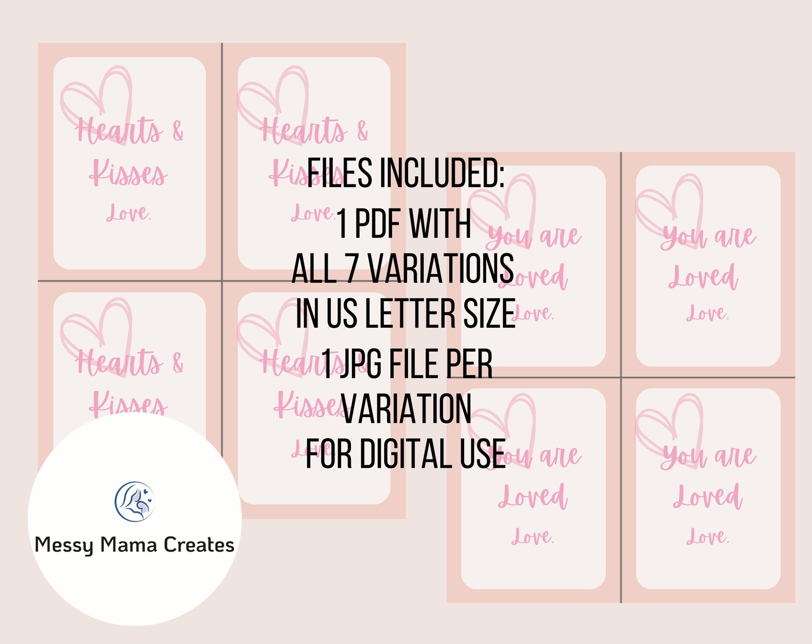 Bundle of 28 Printable Valentine Cards - Etsy