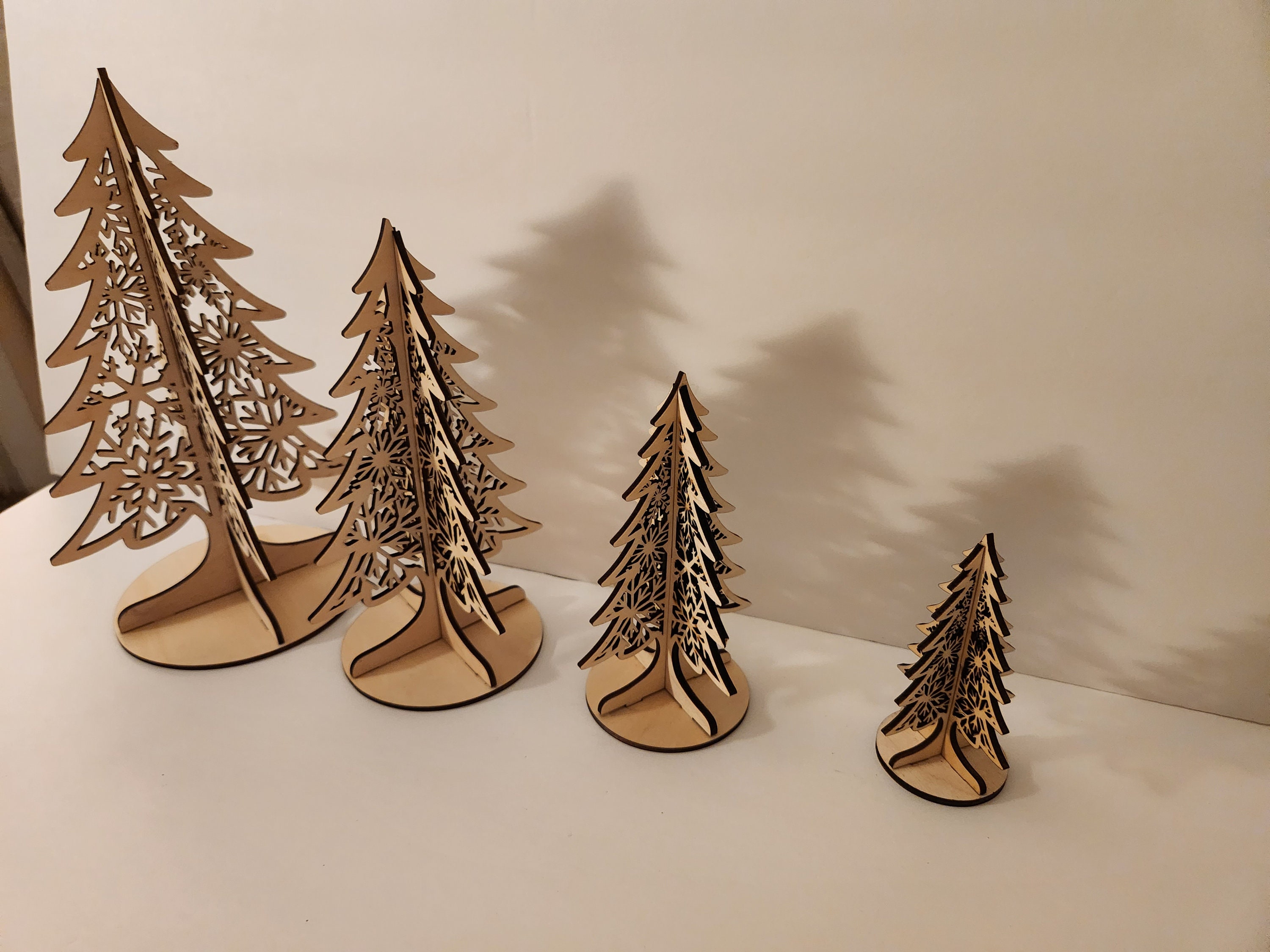 3d Wood Christmas Tree Style 3 - Etsy