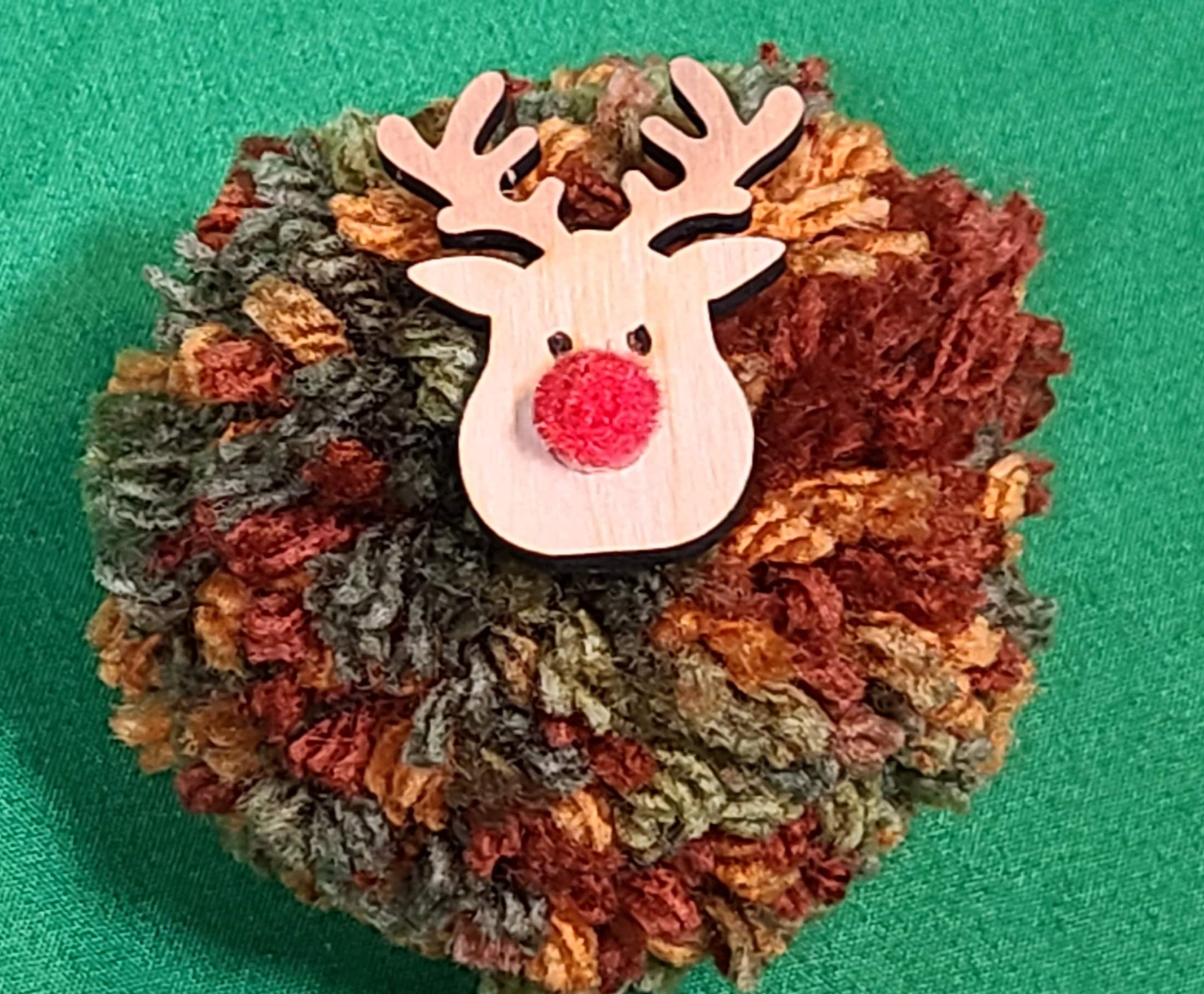 Reindeer Head for Pom Pom Reindeer. DIY Ornaments, Craft Blanks ...