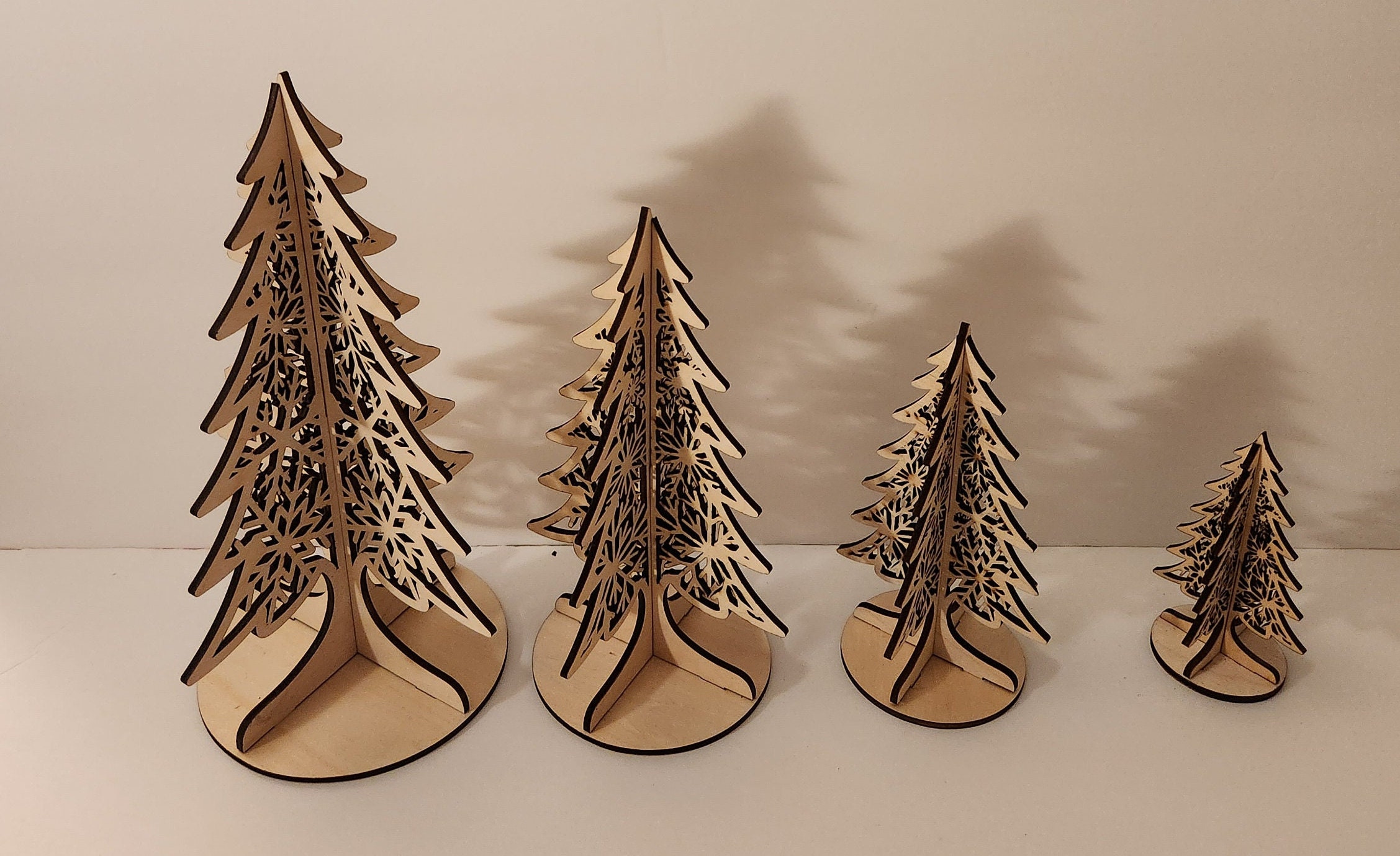 3d Wood Christmas Tree Style 3 - Etsy