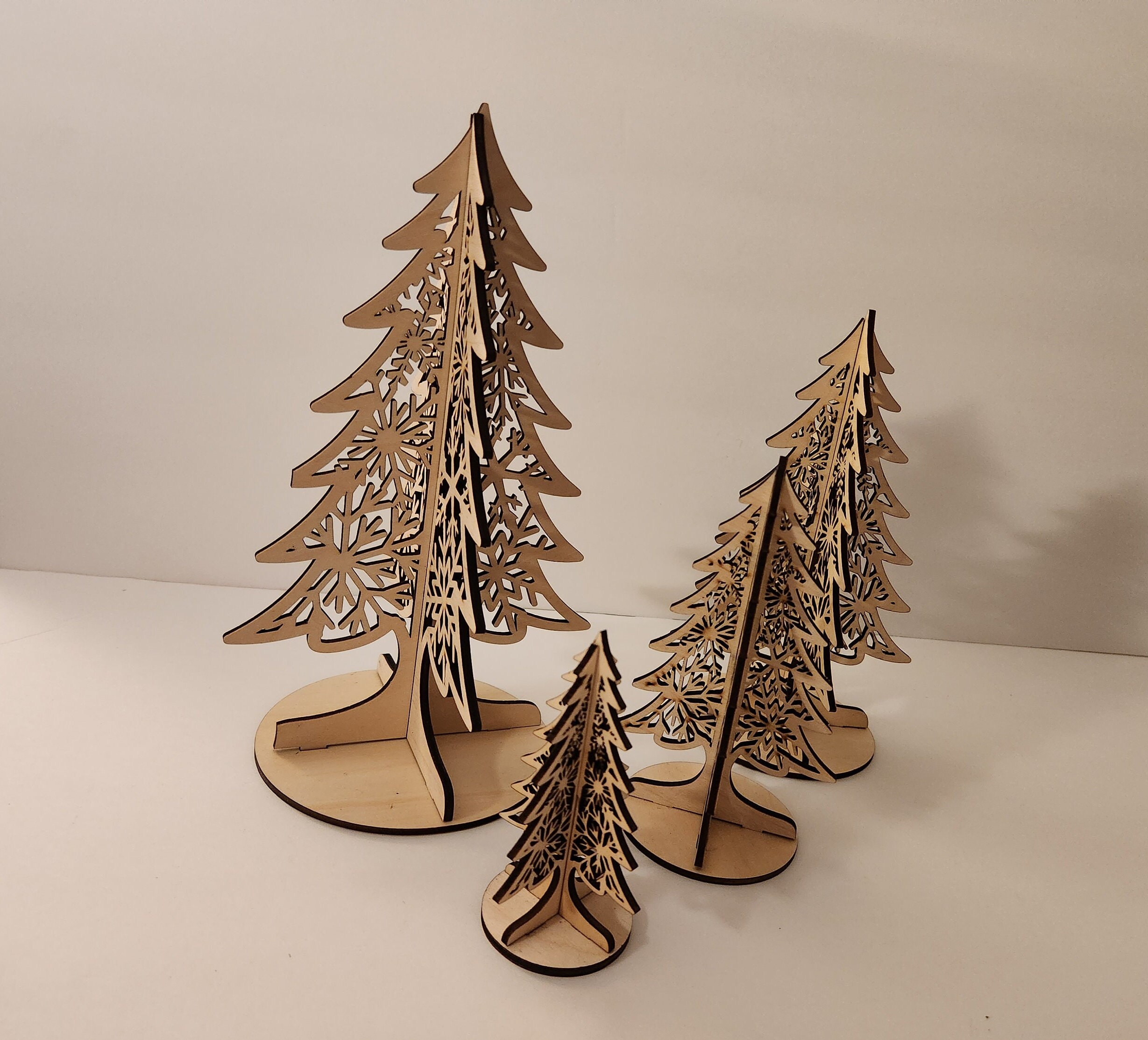 3d Wood Christmas Tree Style 3 - Etsy