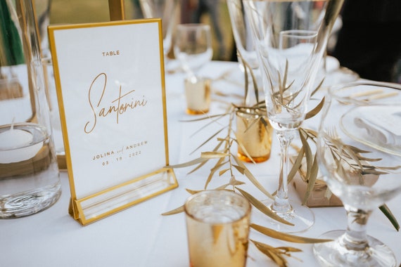 Modern Wedding Table Sign Template Minimal Wedding Table - Etsy