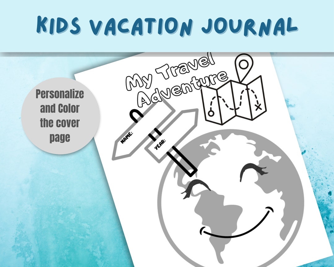 Kids Vacation Journal Printable With Road Trip Activities - Etsy