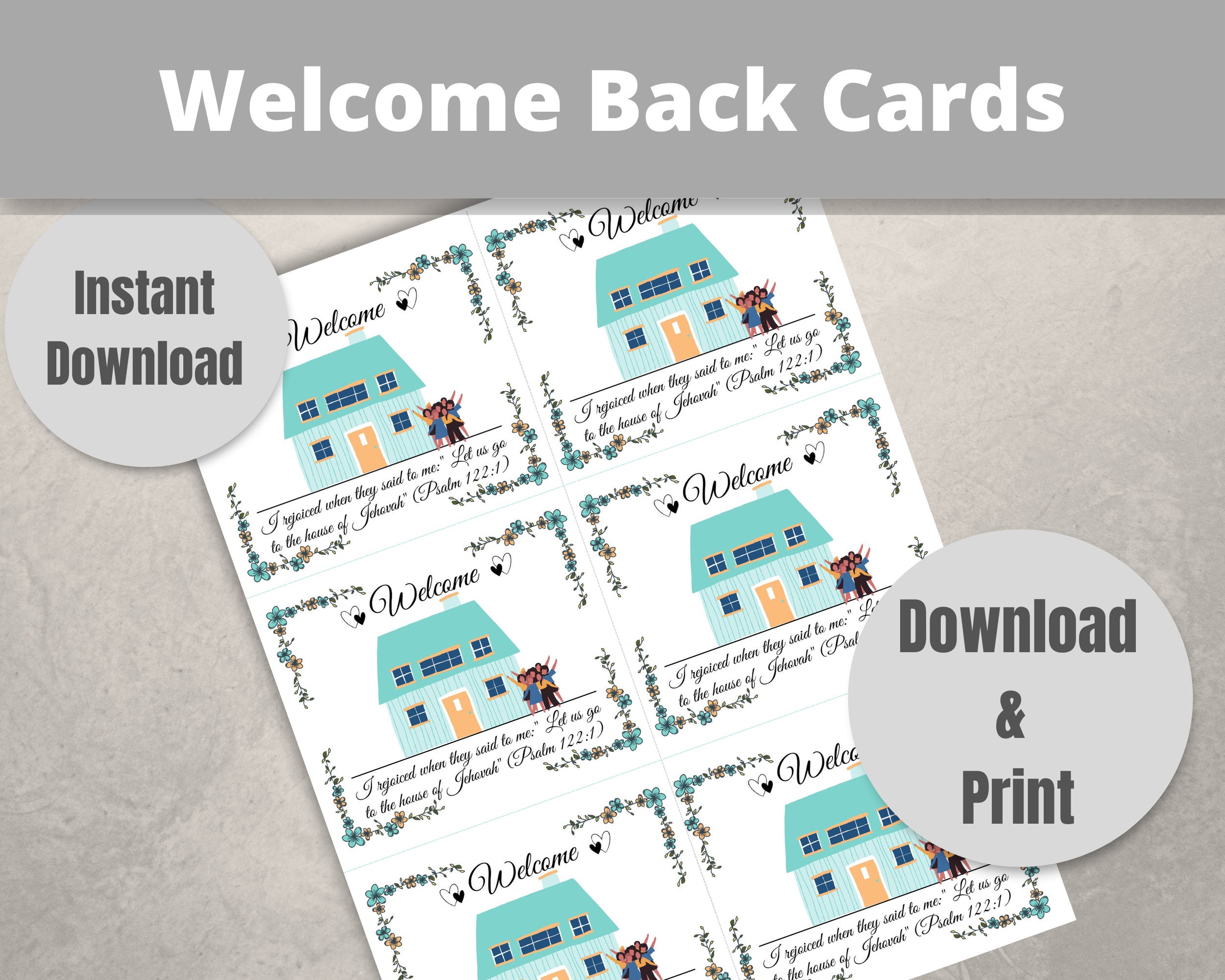 Welcome Back JW Meetings Printable - Etsy