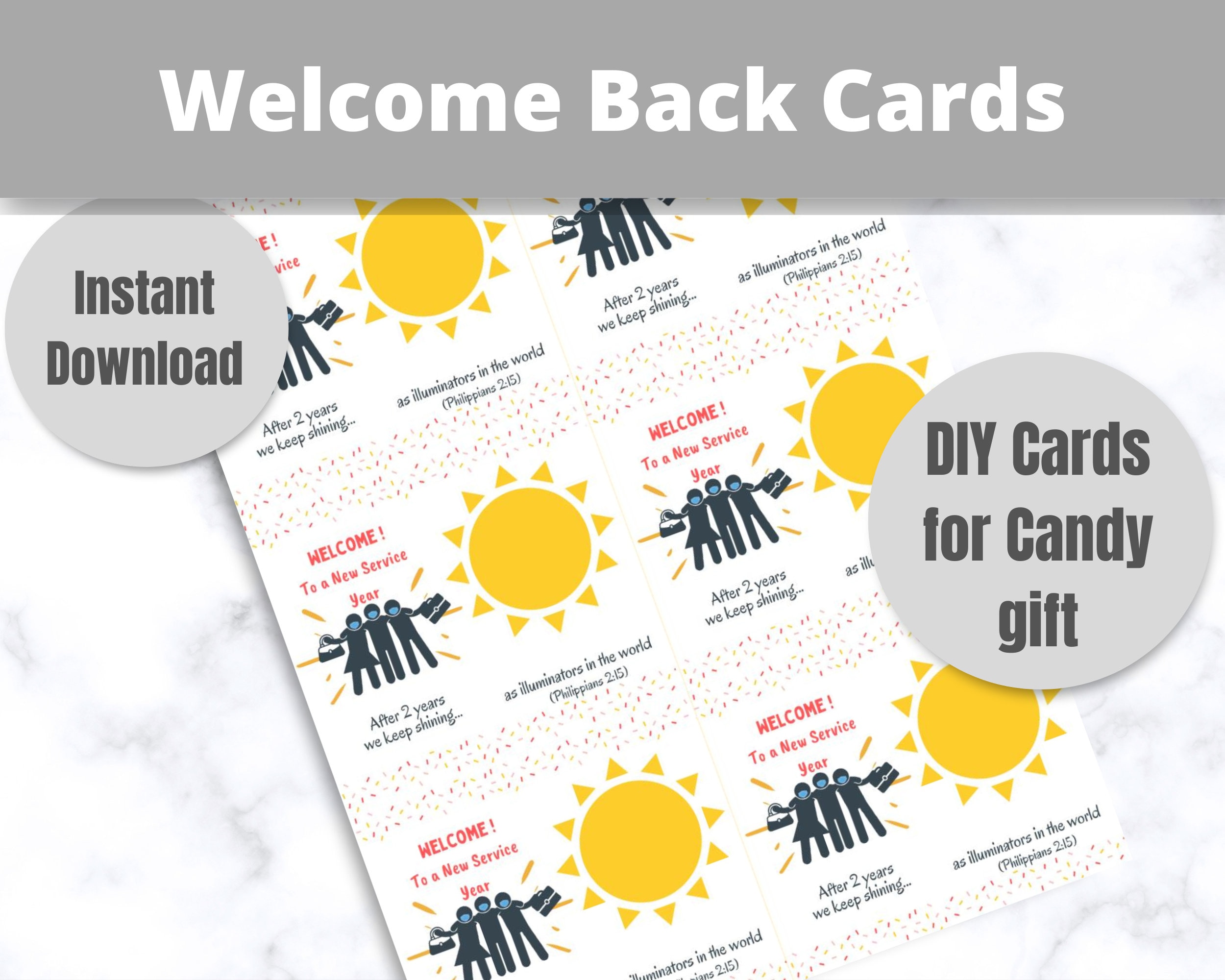 Welcome Back JW Service Printable - Etsy