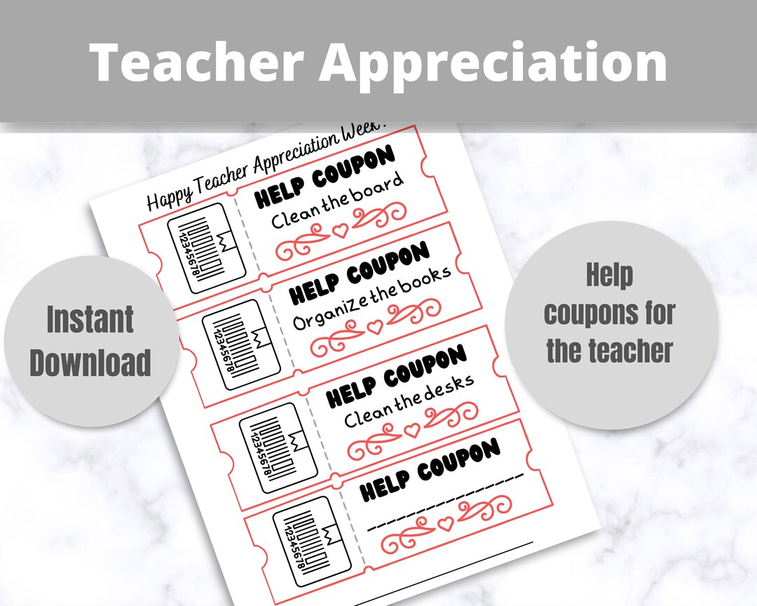 Teacher Appreciation Printable Bundle - Etsy