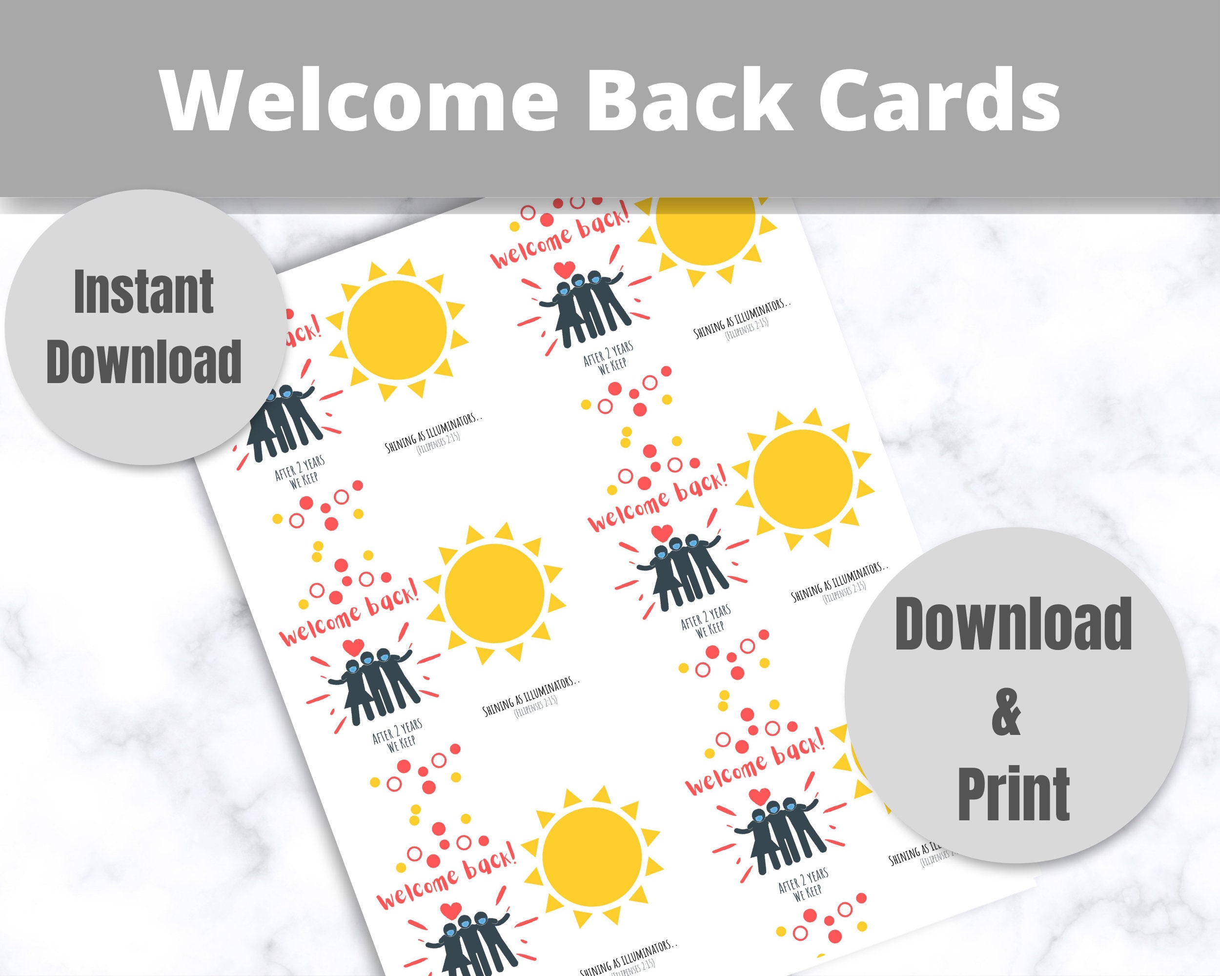 Welcome Back JW Service Printable - Etsy