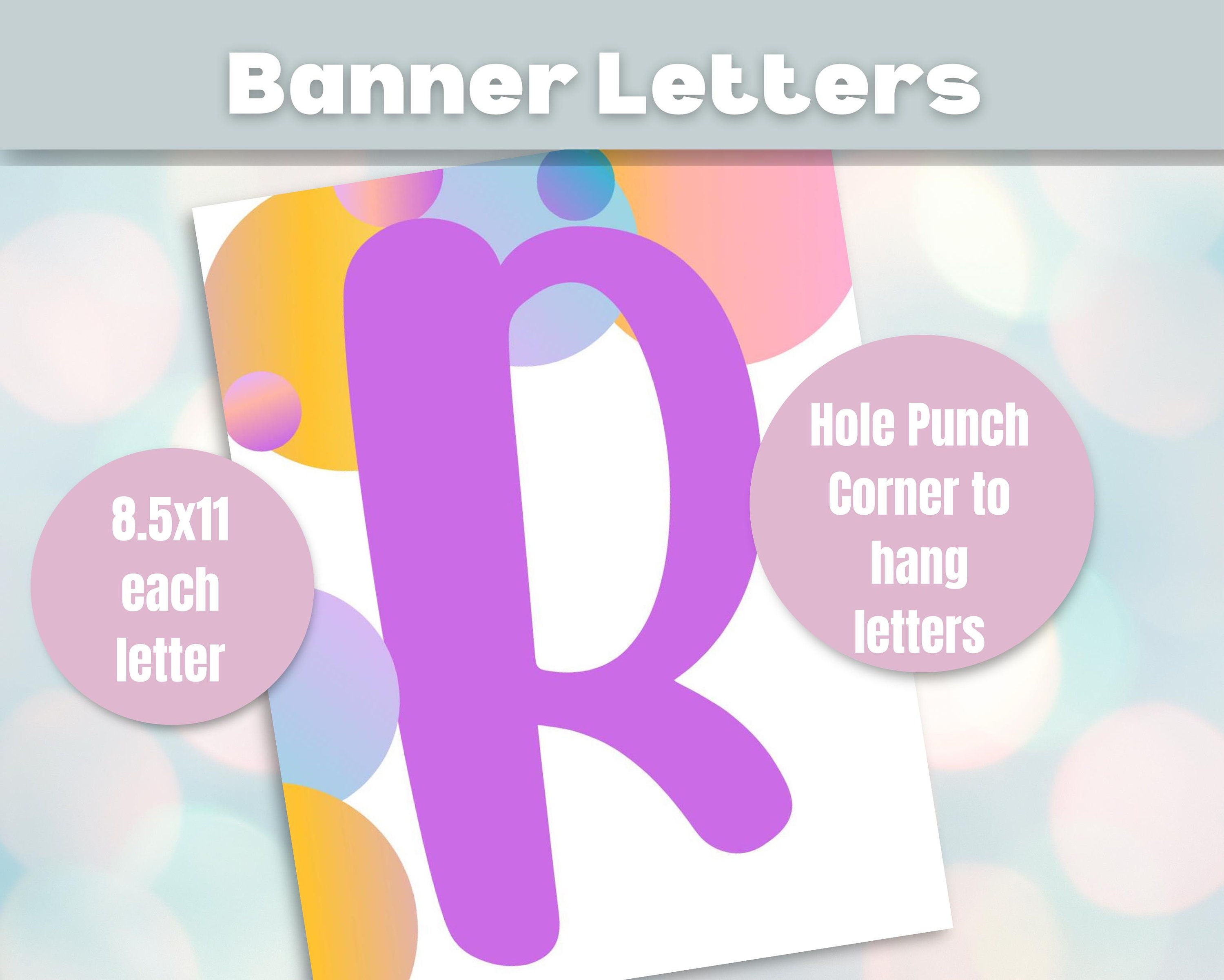 Elementary Graduation Banner Letters Printable - Etsy