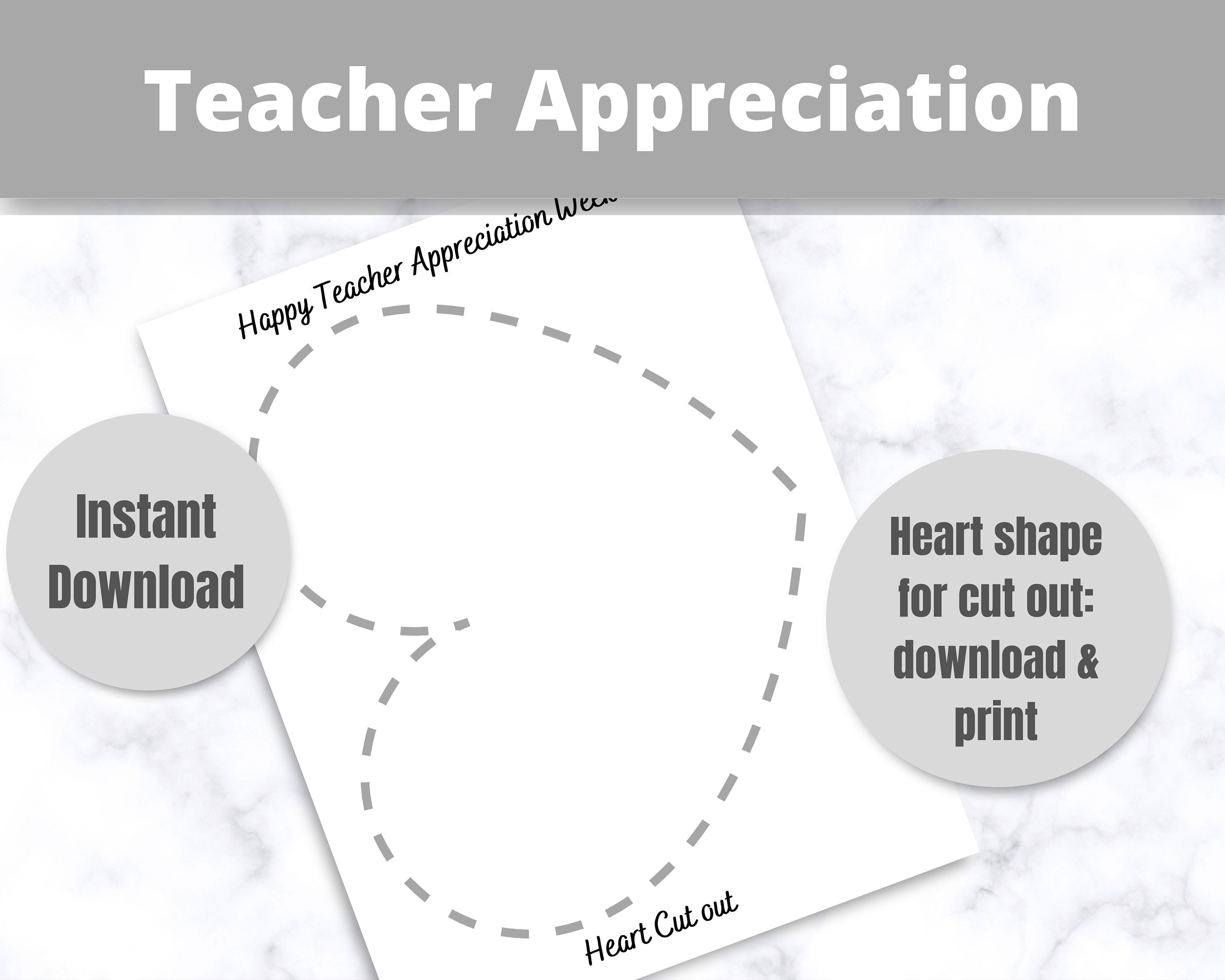Teacher Appreciation Printable Bundle - Etsy
