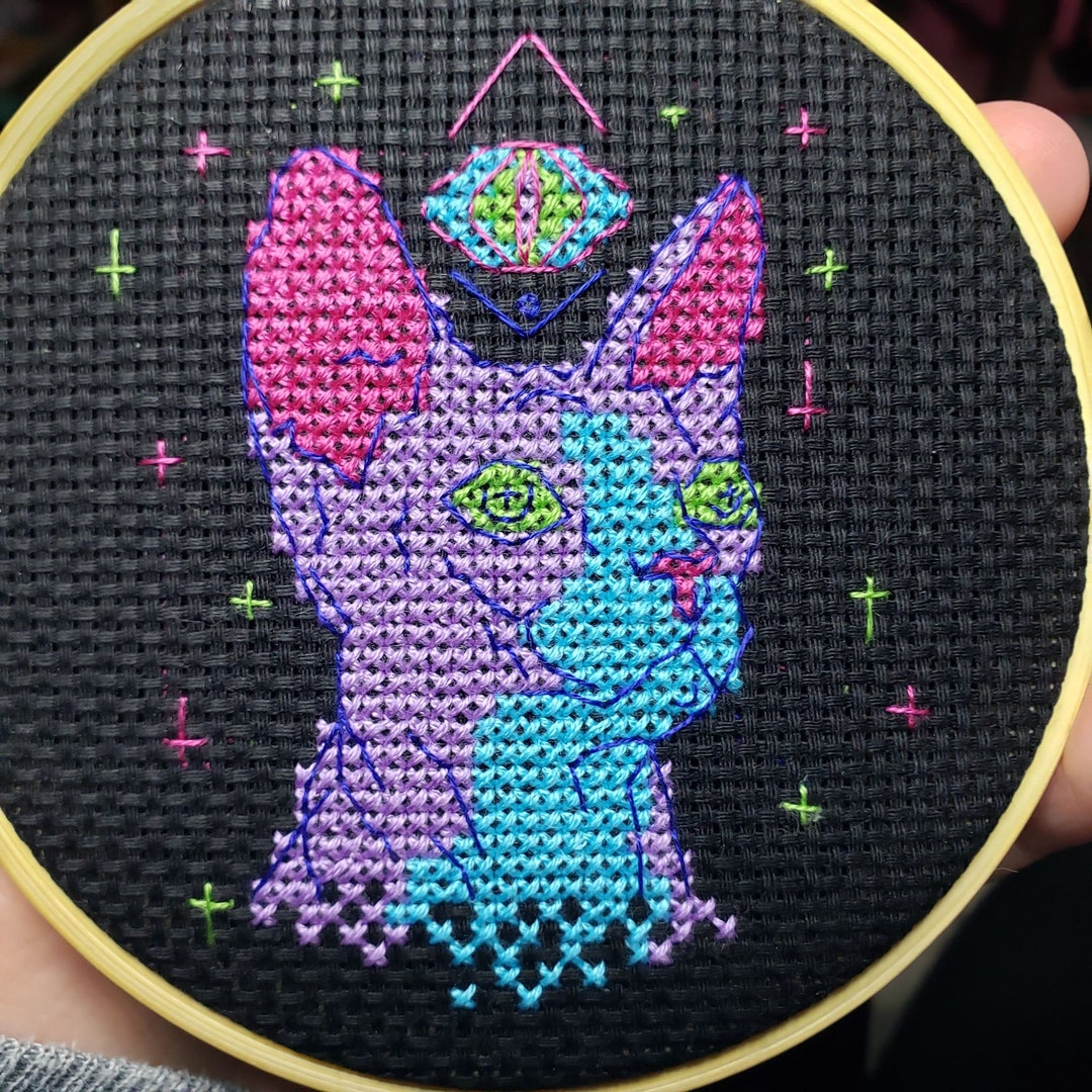 Space Sphynx Mini Pattern - Etsy