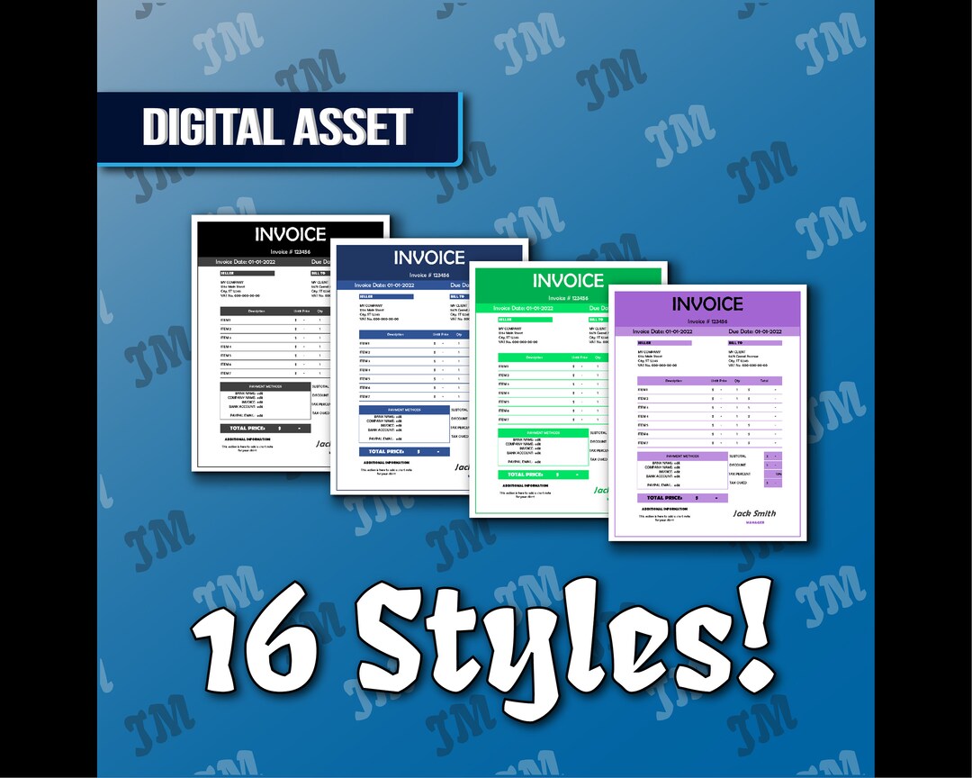 Invoice Template - Etsy