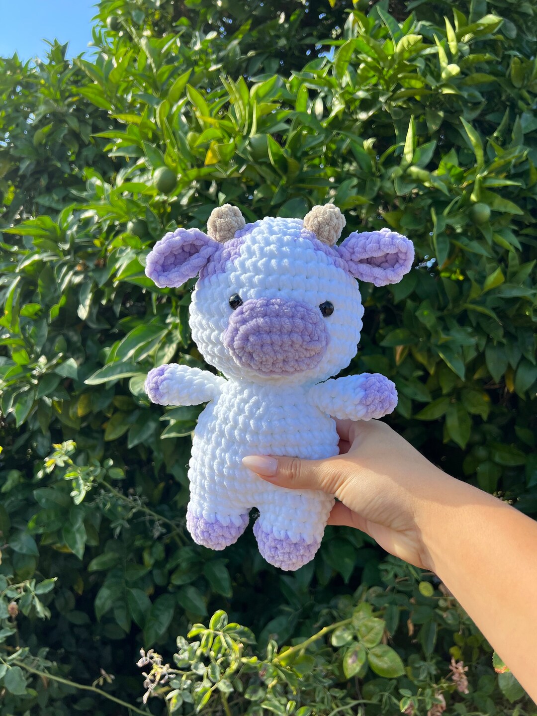 Purple Mini Cow Crochet Plushie - Etsy