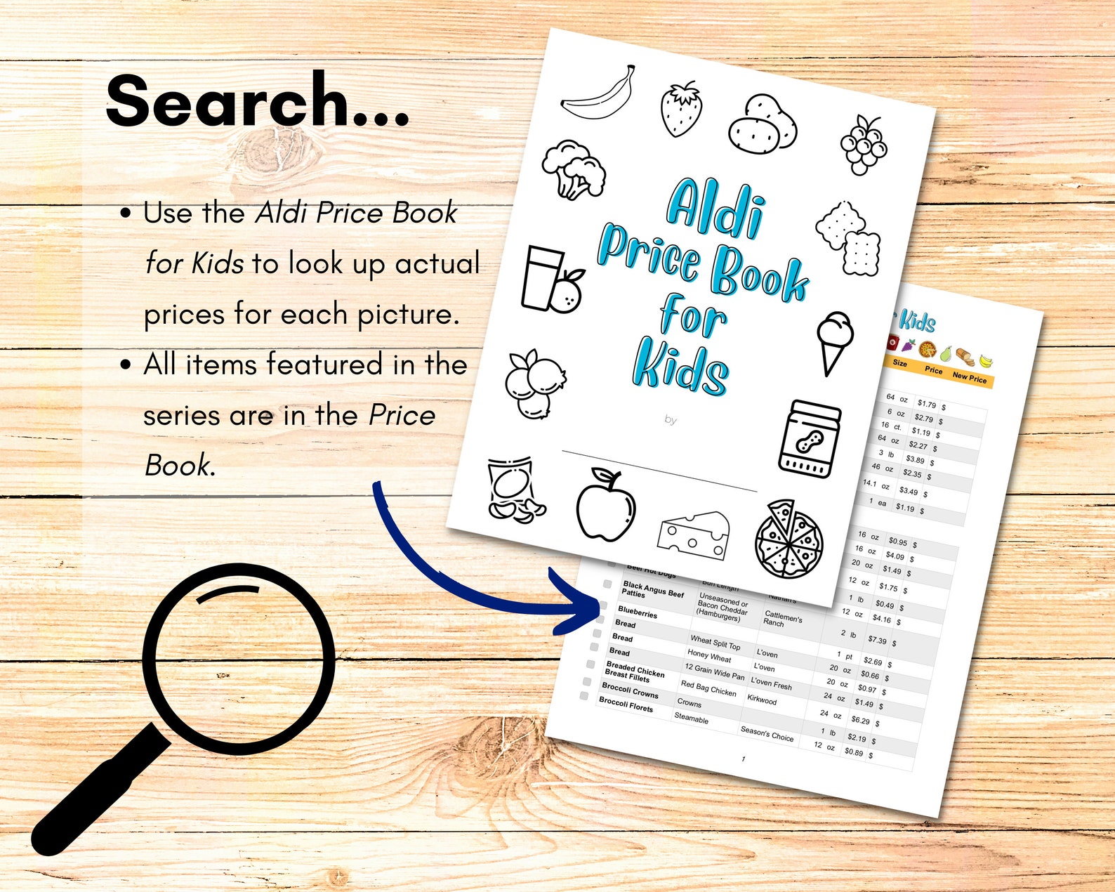Kids' Grocery Store Price Sorting Activity|money Sort|aldi Price Book ...