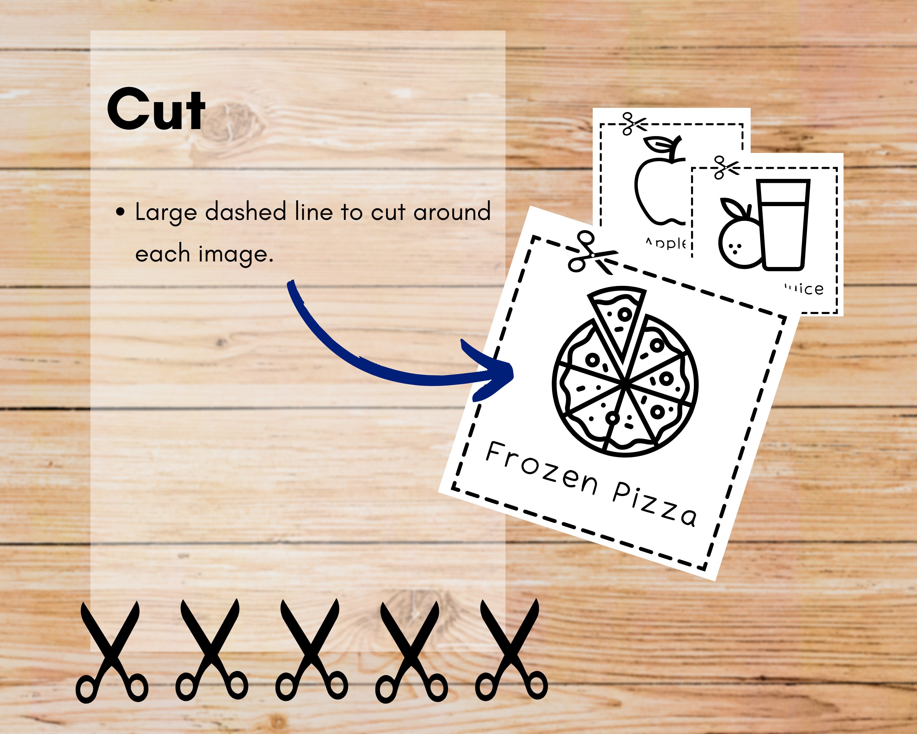 ABC Sorting With Food/color, Cut, and Paste Activities for Early ...