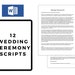 Wedding Vow Script | 12 Wedding Ceremony Scripts | Faith Based - Etsy