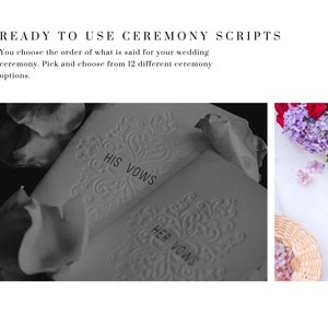 Wedding Vow Script | 12 Wedding Ceremony Scripts | Faith Based - Etsy