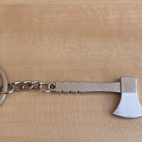 Viking Battle Axe Keychain Renaissance Letter Keychain Personalized ...