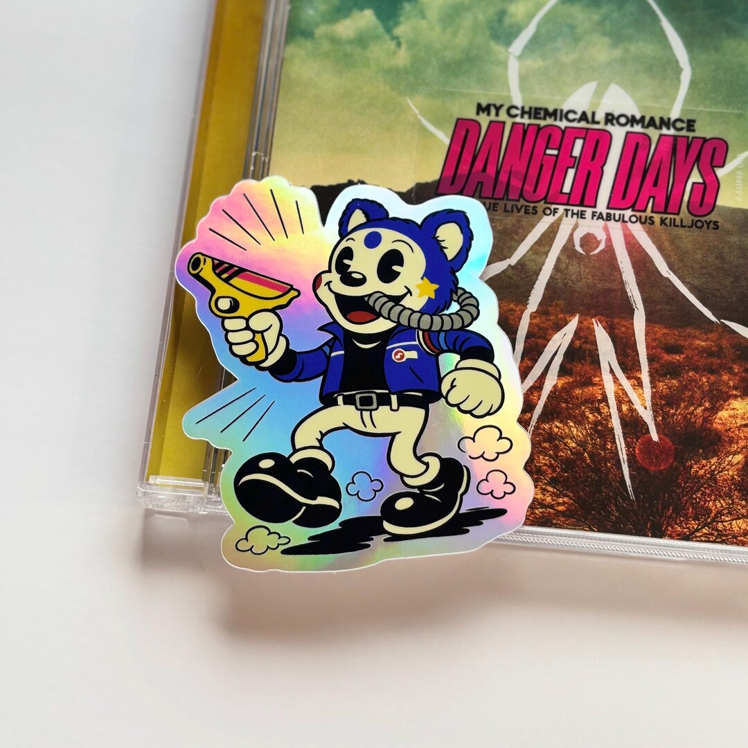 Party Poison Mousekat Holographic Sticker - Etsy