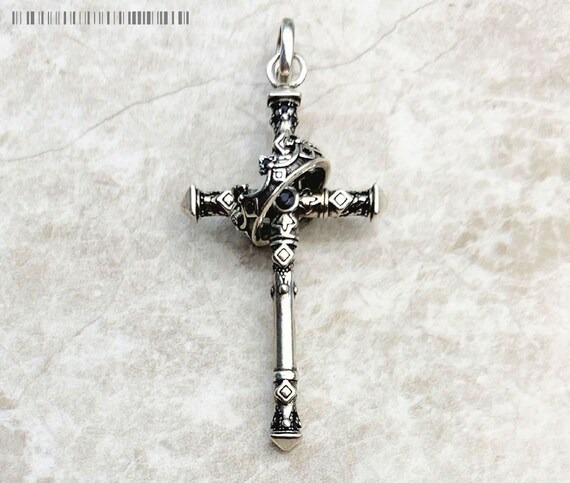 Majestic Cross & Crown Necklace Pendant Jewelry Europe 925 - Etsy