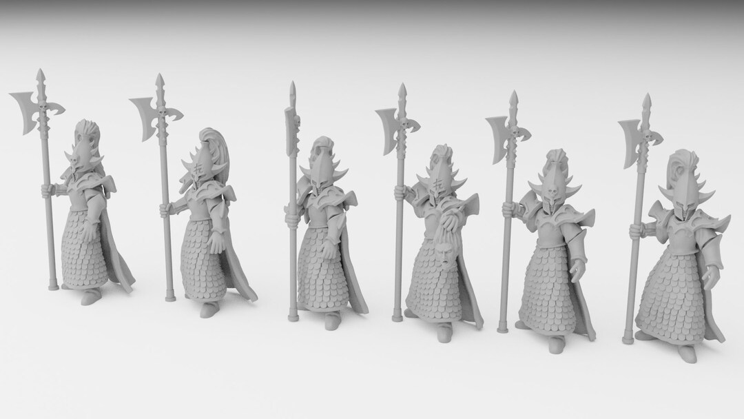 Dark Elven Army Elite Infantry X10, Ilhadiel, Dark Elf, Twilight Kin - Etsy