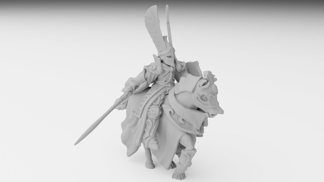 Elven Army Mounted Hero, Ilhadiel, High Elf, Highborn Elves - Etsy