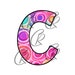 Colorful Letters and Numbers for Scrapbooking or School Projects ...