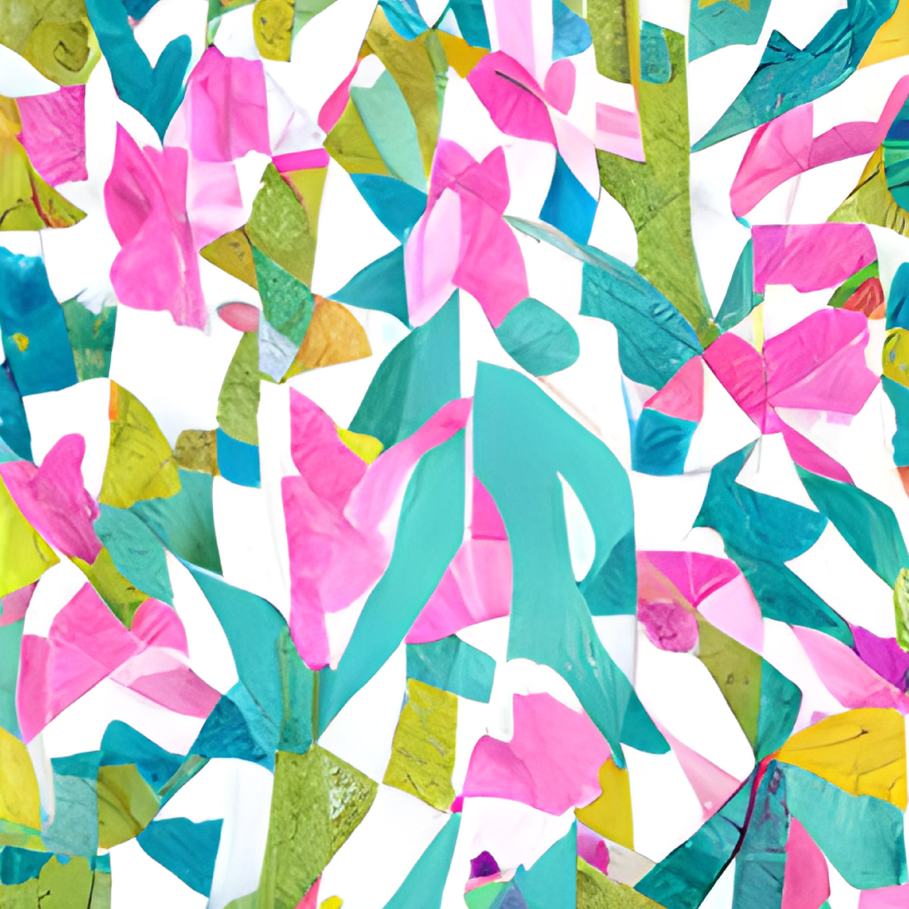 Spring Flower Digital Paper, Abstract Flowers, Spring Flower Paper Jpg ...