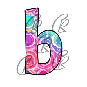 Colorful Letters and Numbers for Scrapbooking or School Projects ...
