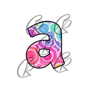 Colorful Letters and Numbers for Scrapbooking or School Projects ...