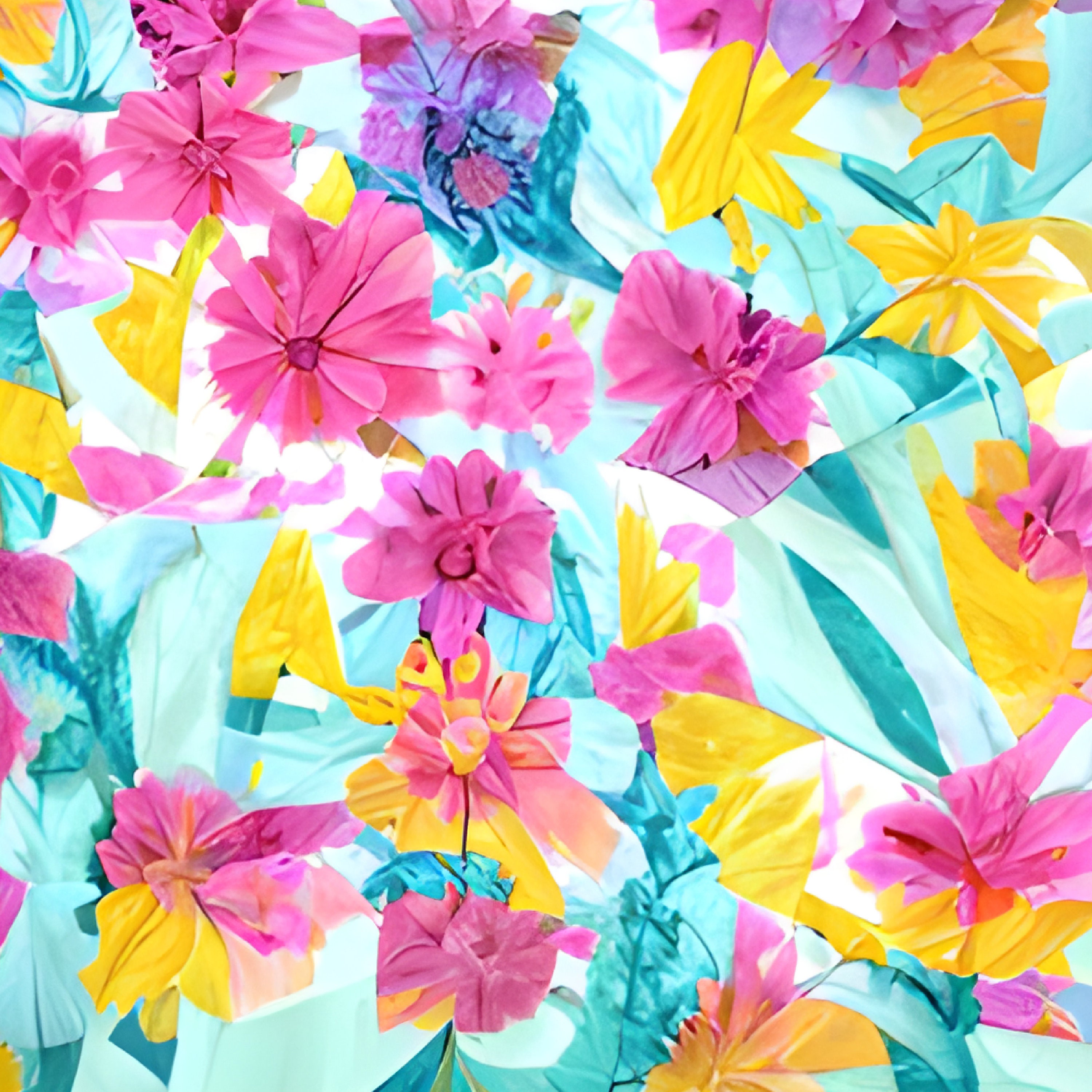 Spring Flower Digital Paper, Abstract Flowers, Spring Flower Paper Jpg ...