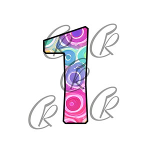 Colorful Letters and Numbers for Scrapbooking or School Projects ...