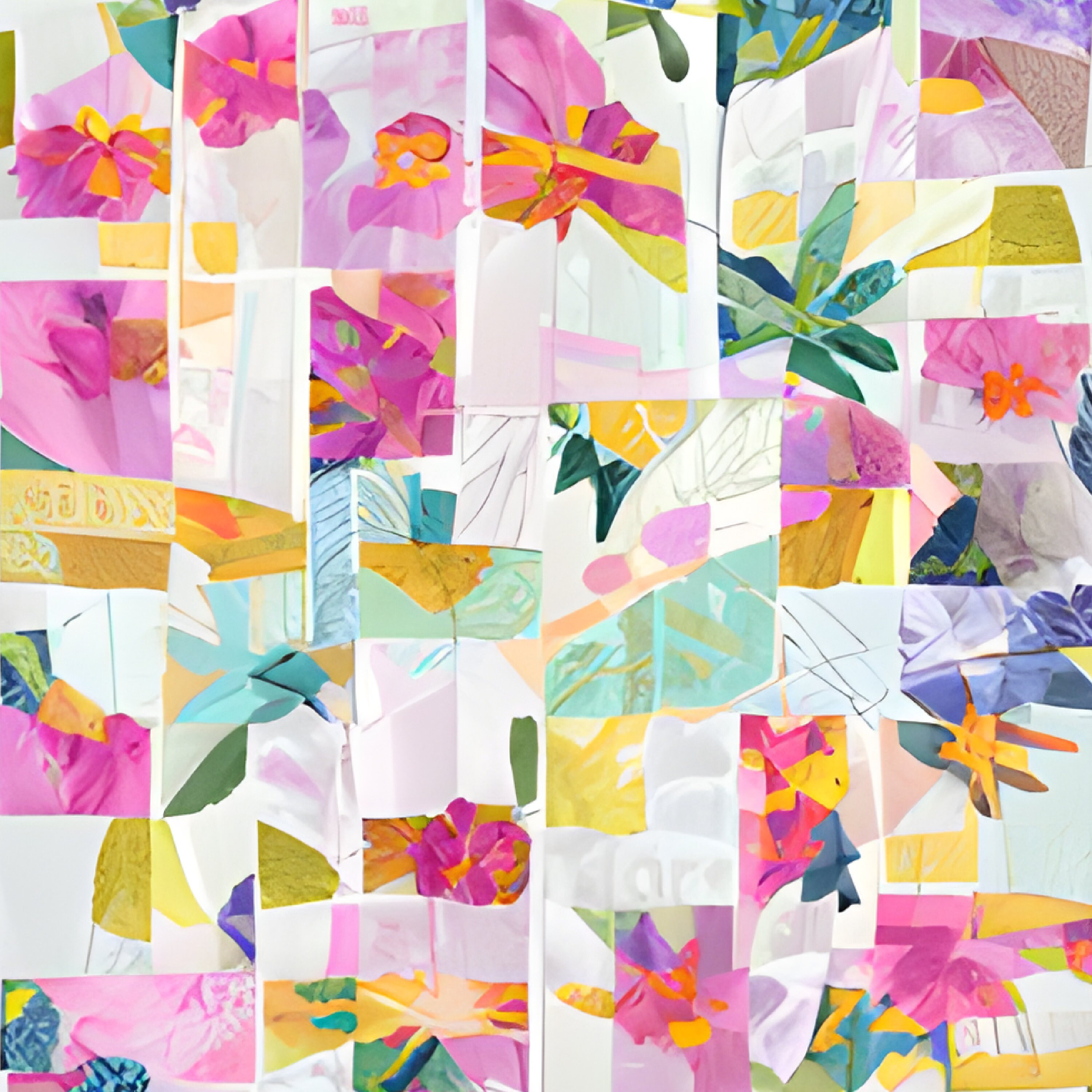 Spring Flower Digital Paper, Abstract Flowers, Spring Flower Paper Jpg ...