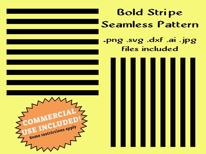 Seamless Stripe Patterns SVG Bulk Pack, Seamless Patterns PNG, Fill ...
