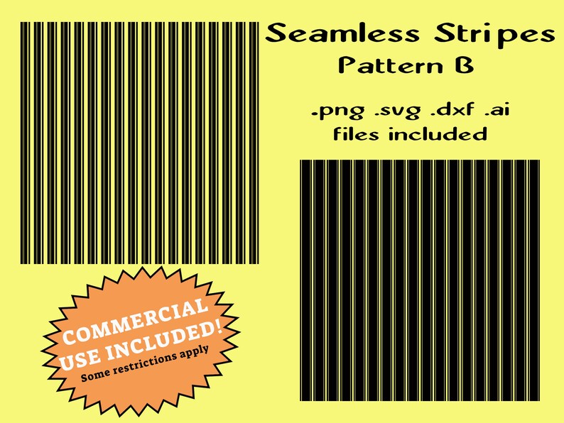 Seamless Stripe Patterns SVG Bulk Pack, Seamless Patterns PNG, Fill ...