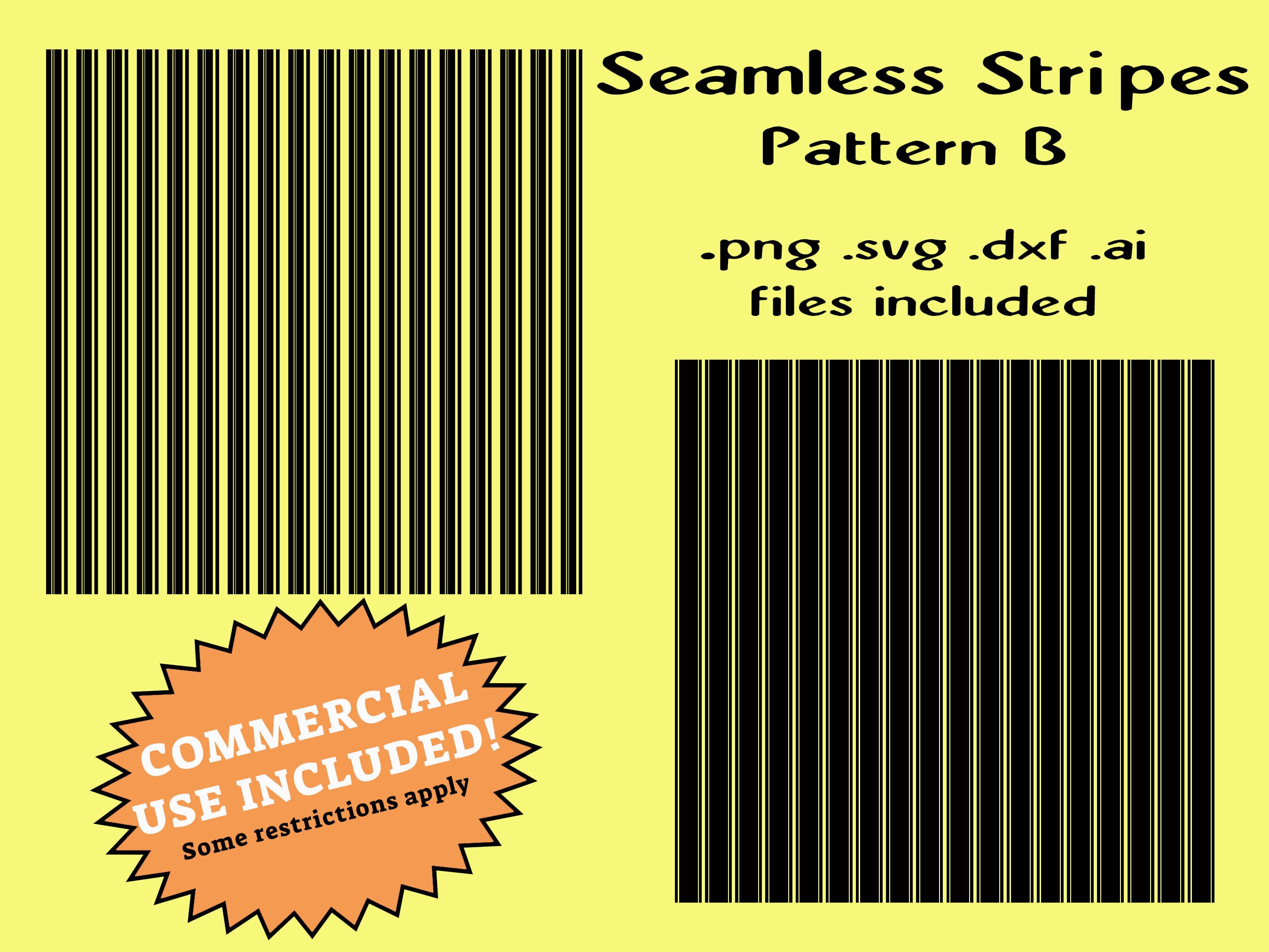 Seamless Stripe Patterns SVG Bulk Pack, Seamless Patterns PNG, Fill ...