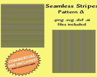 Standard Stripe Seamless SVG, Seamless Patterns PNG, Line Print Cut ...