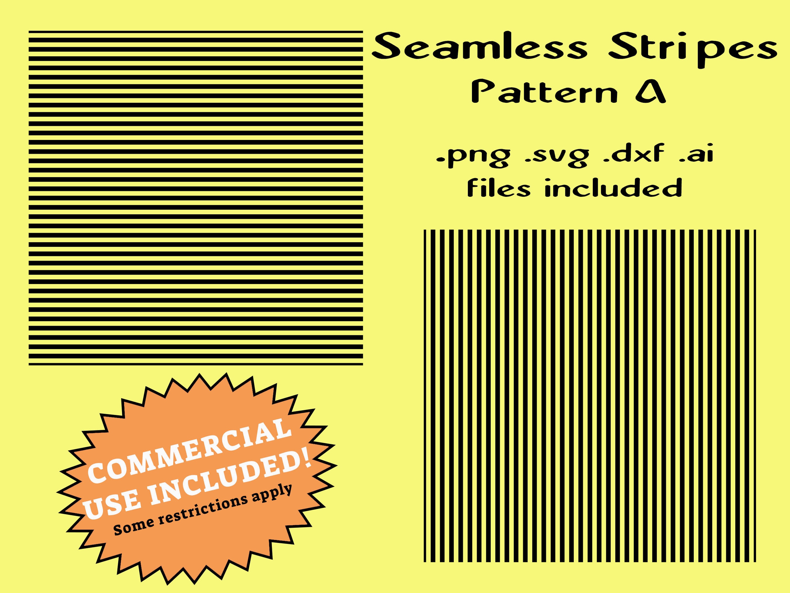 Seamless Stripe Patterns SVG 1, Seamless Patterns PNG, Line Print Cut ...