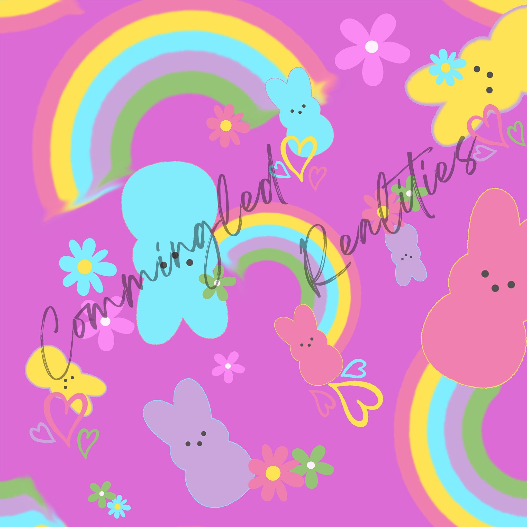 Cute Little Peeps Easter Seamless Pattern, Digital Download File ...