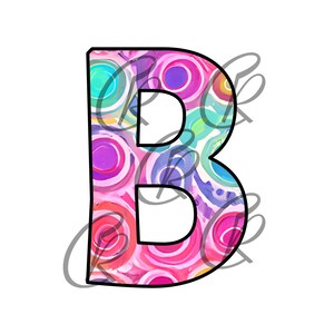 Colorful Letters and Numbers for Scrapbooking or School Projects ...