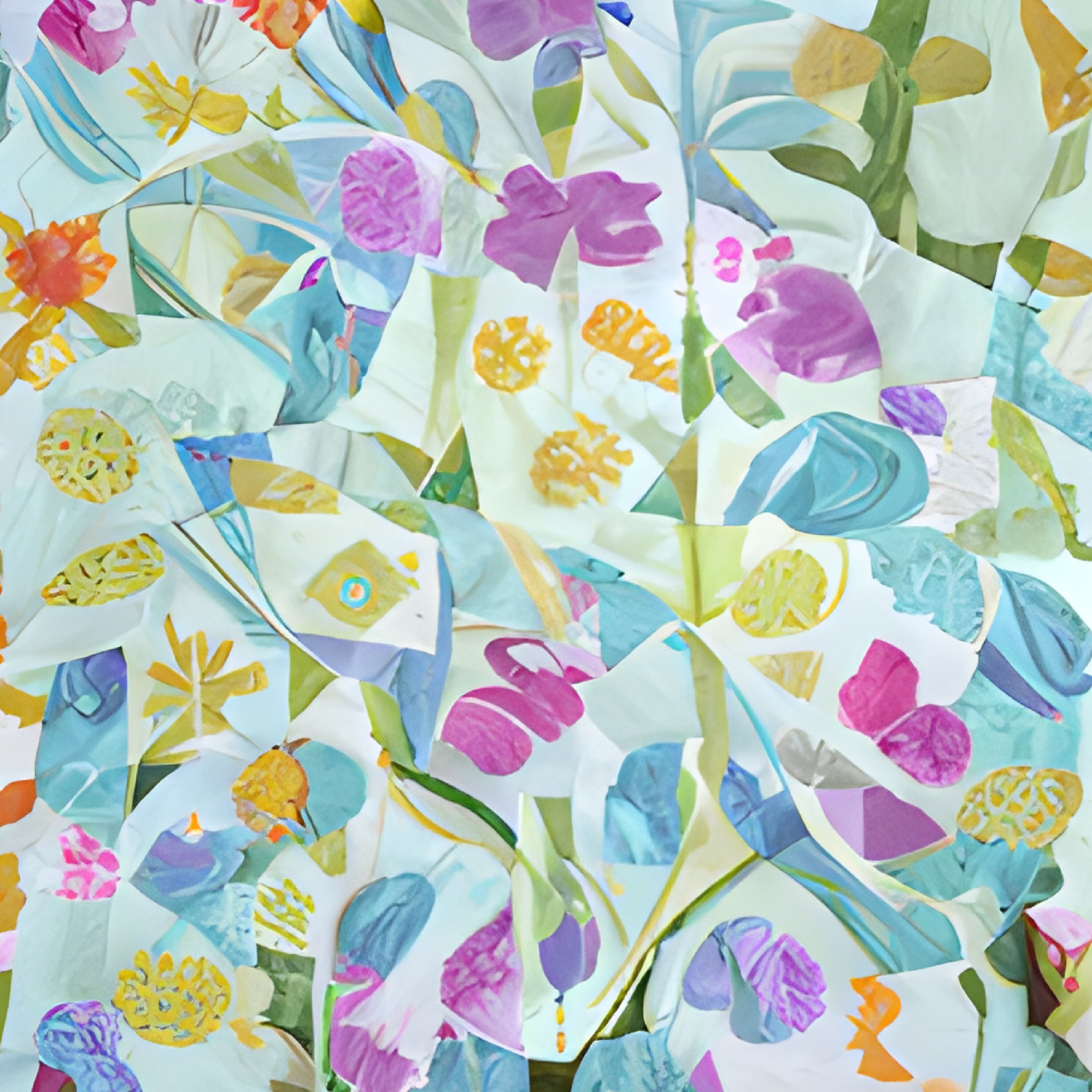 Spring Flower Digital Paper, Abstract Flowers, Spring Flower Paper Jpg ...